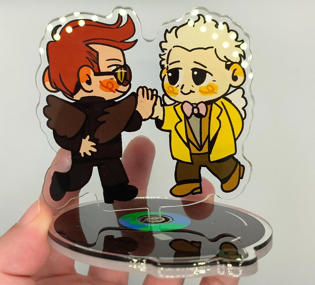 Good Omens Azicrow Dance Spinning Standee - Etsy