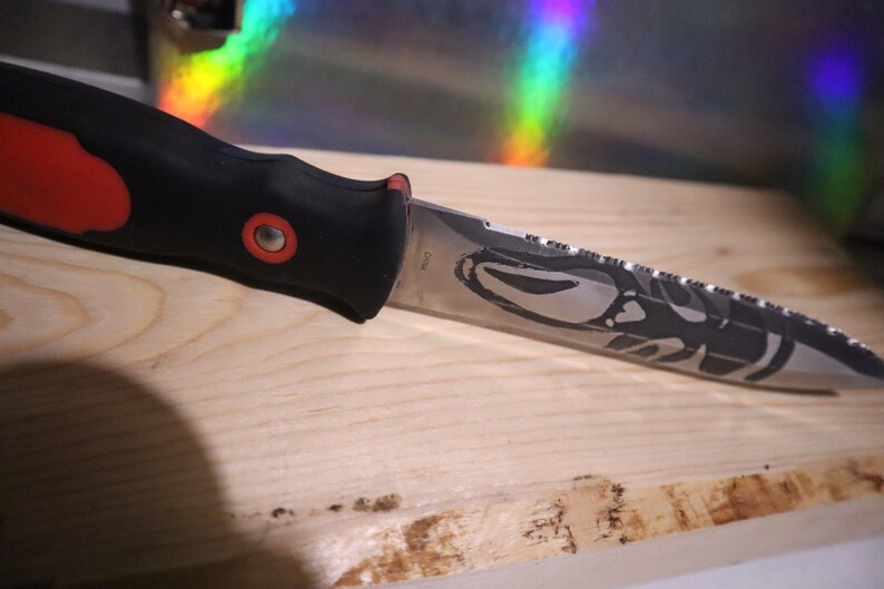 Ghostface Etched Blade - Etsy