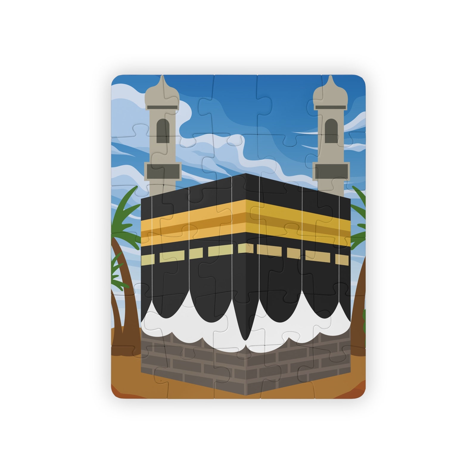 Islamic Kids Puzzle, Muslim Kids Ramadan Eid Gift, Makkah, Kabah ...