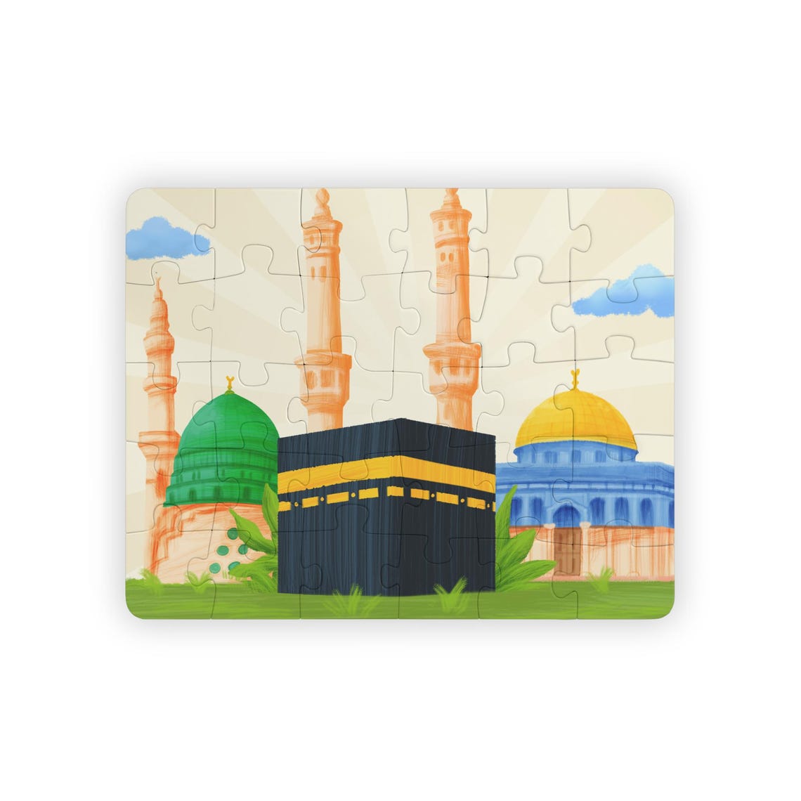 Islamic Puzzle Muslim Kids Puzzle, Palestine Masjid Al Aqsa, Muslim ...