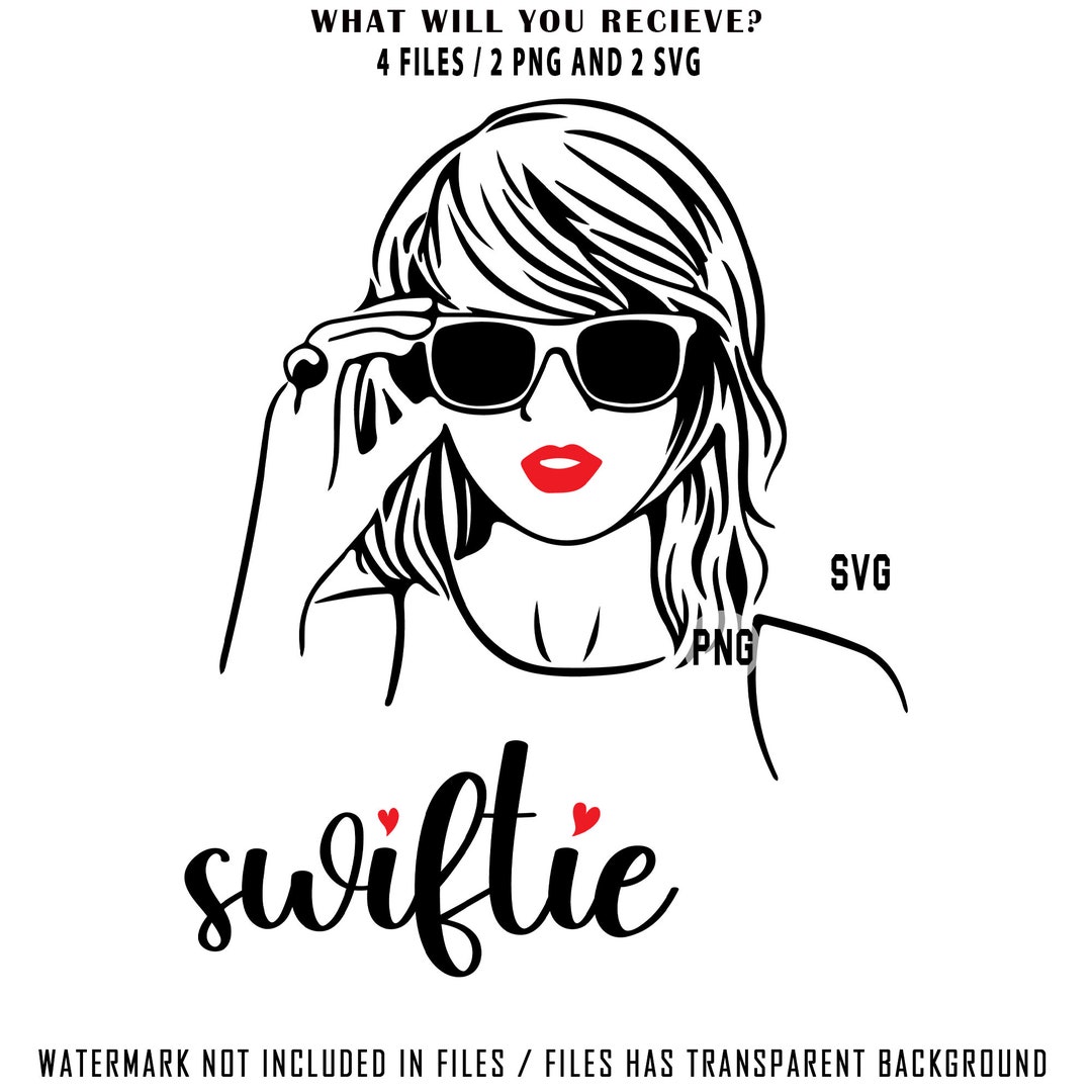 Taylor Swift Svg for Cricut and Sublimate Print, Swiftie Svg. Portrait ...