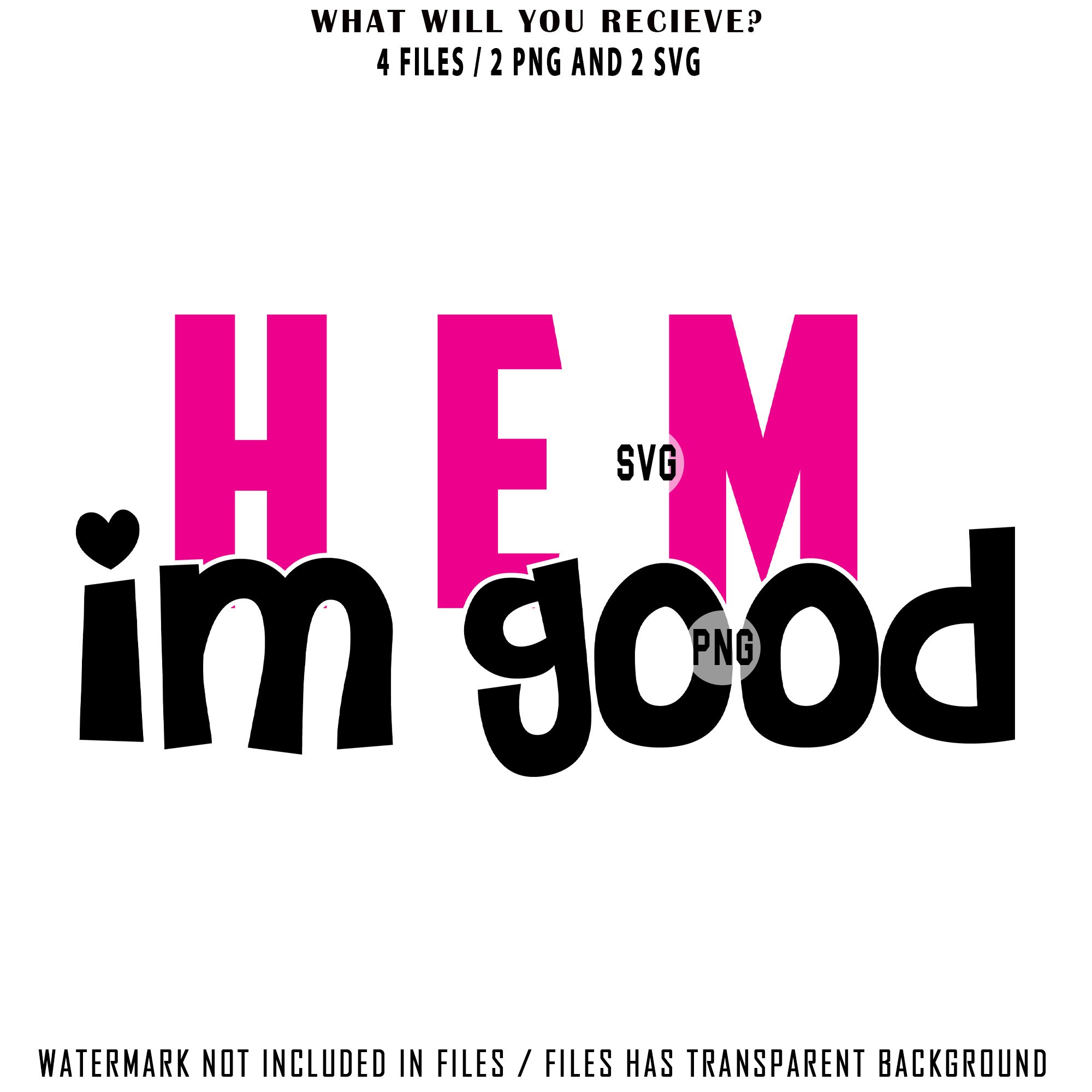 Hem I'm Good SVG, Unbothered Svg, Petty Svg, Sarcastic Svg, Trendy ...