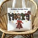 Retro Groovy Christmas Alphabet PNG Bundle: 70s Xmas Font (digital ...