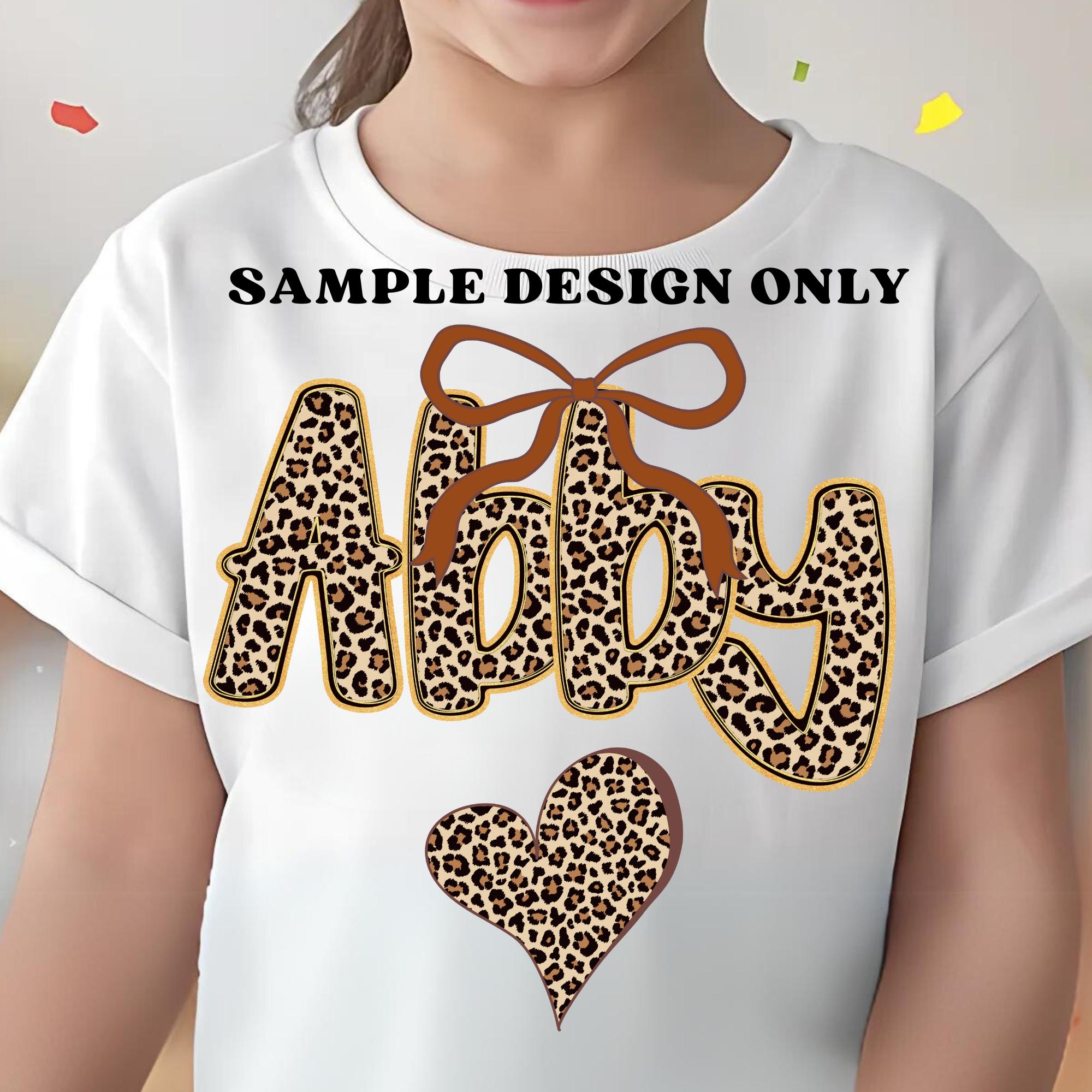 Leopard Doodle Letters Alphabet PNG Bundle, Leopard Print Letters ...