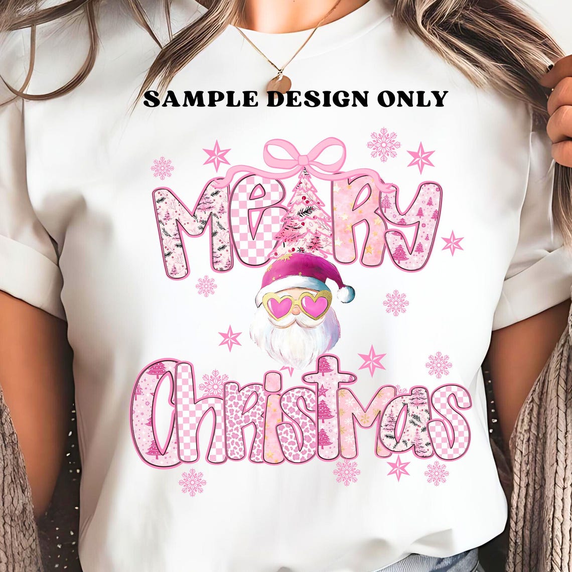 Pink Christmas Alphabet Bundle, Christmas Letters, Pink Christmas Png ...
