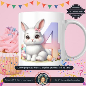 Watercolor Easter Bunny Alphabet Clipart: Kids Birthday Decor (PNG) - Etsy