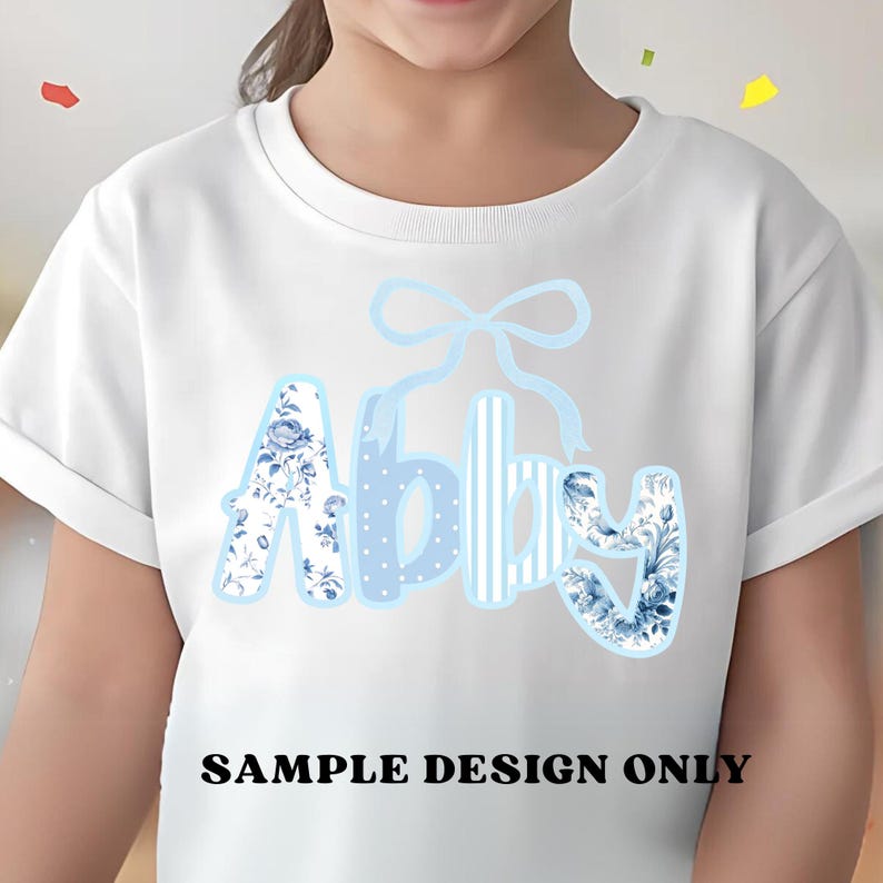 Floral Letters, Blue Chinoiserie Clipart, Grandmillenial Png, Doodle ...