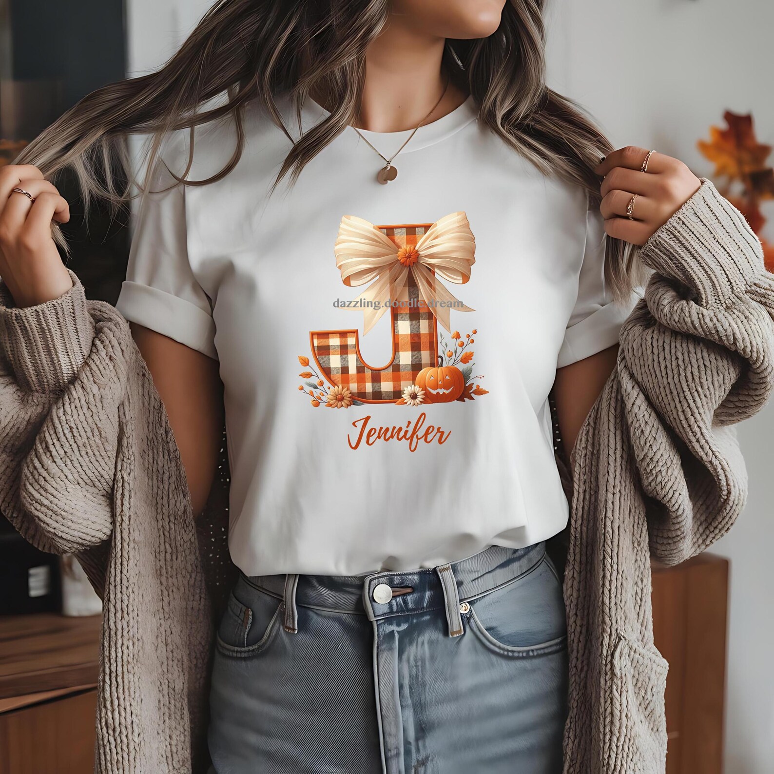 Fall Letters, Fall Alphabet PNG, Plaid Letters, Autumn Alphabet, Fall ...