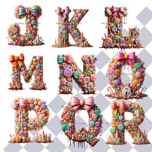 Candy Letters, Candy Alphabet, Alphabet Png, Candy Clipart, Candyland ...