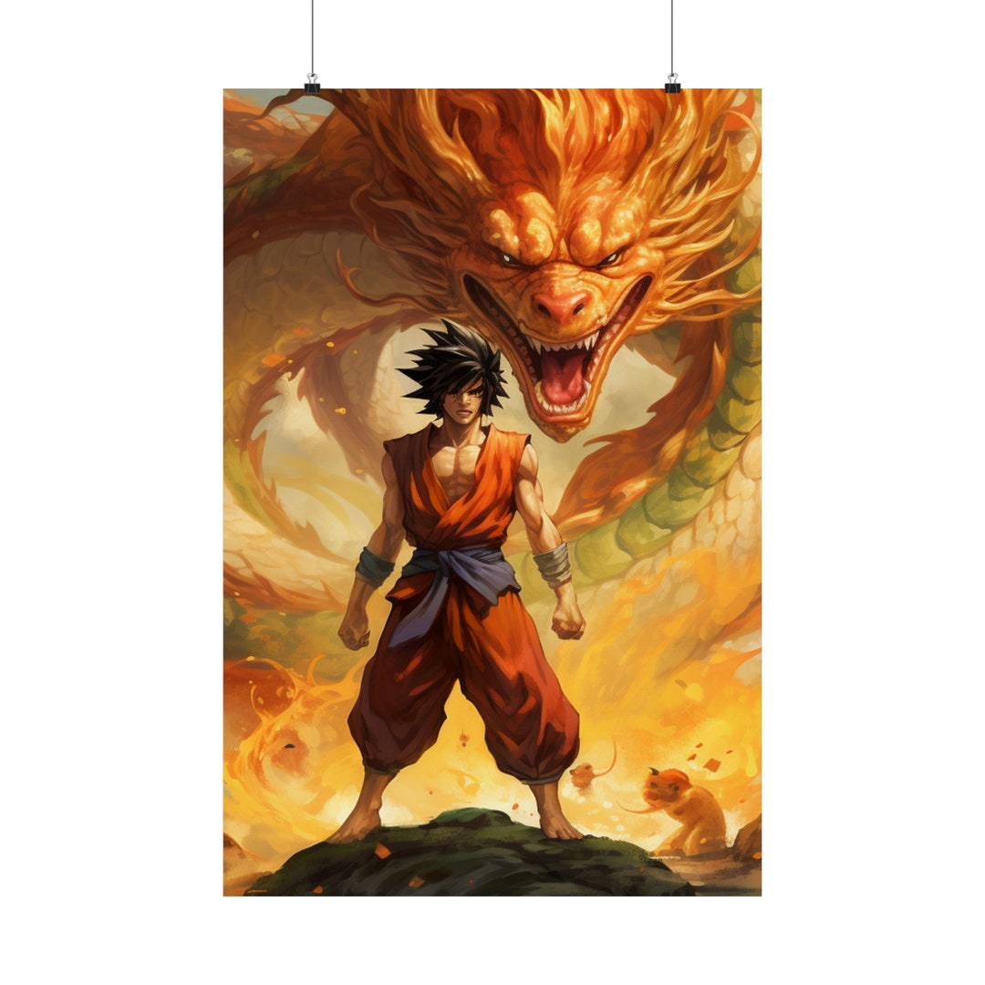 Goku Matte Vertical Posters - Etsy