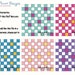 Chequered Pink Retro Seamless Pattern Repeating Pattern Digital Paper ...
