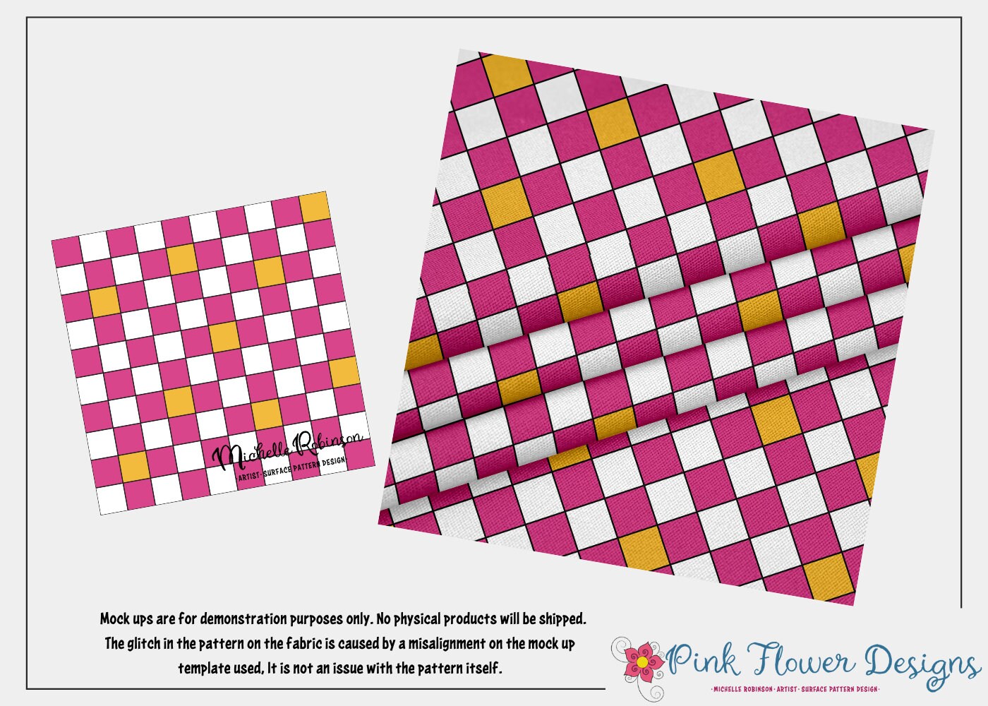 Chequered Pink Retro Seamless Pattern Repeating Pattern Digital Paper ...