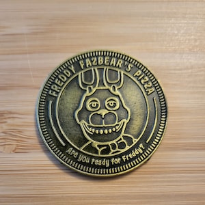 Five Nights at Freddys FNAF Metal Arcade Coins - Etsy