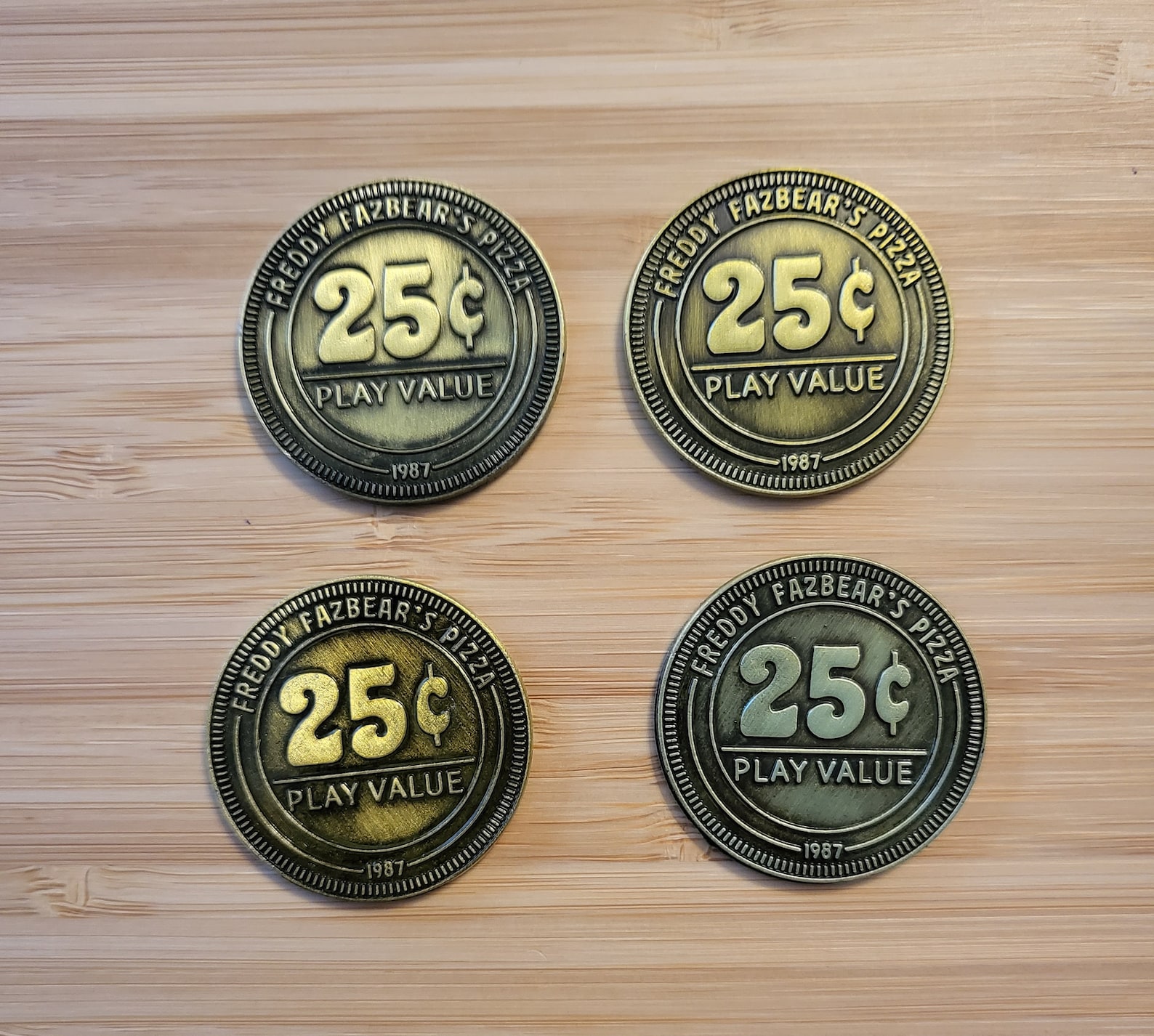 Five Nights at Freddys FNAF Metal Arcade Coins - Etsy