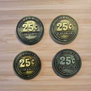 Five Nights at Freddys FNAF Metal Arcade Coins - Etsy