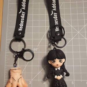 Wednesday Thing Addams Inspired Keychain Key Ring - Etsy