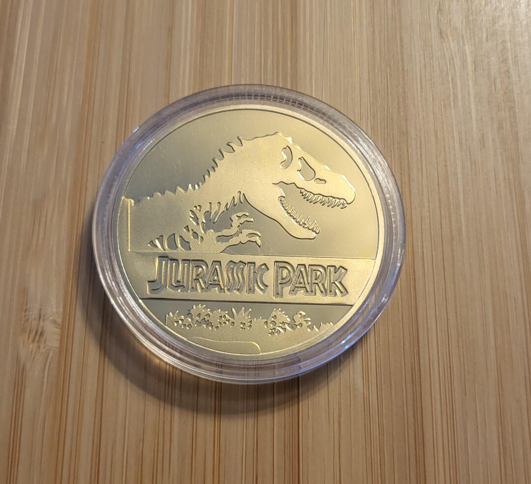 Jurassic Park Inspired Metal Coin Token - Etsy