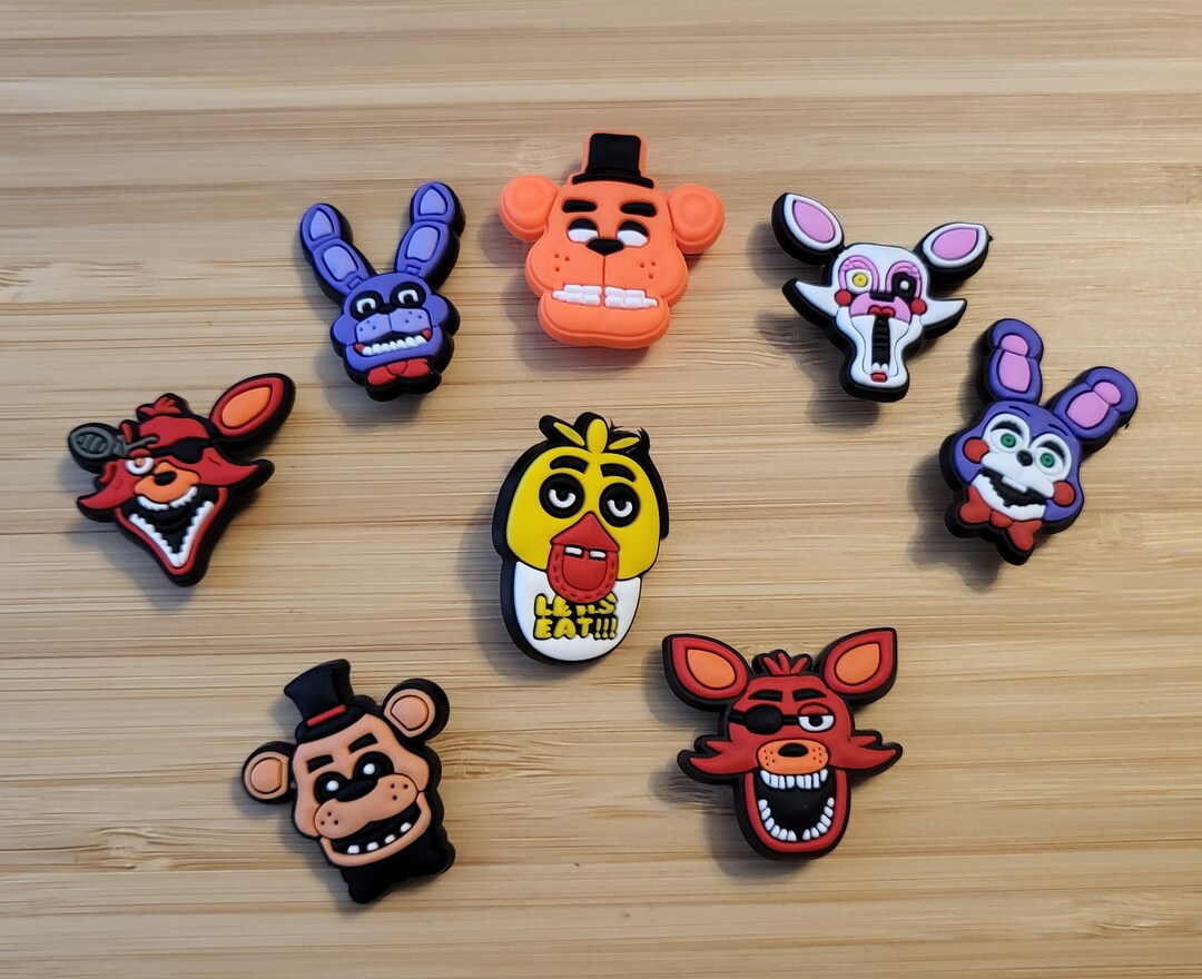 Five Nights at Freddy's Shoe Charms Fits Crocs Set of 8 - Etsy