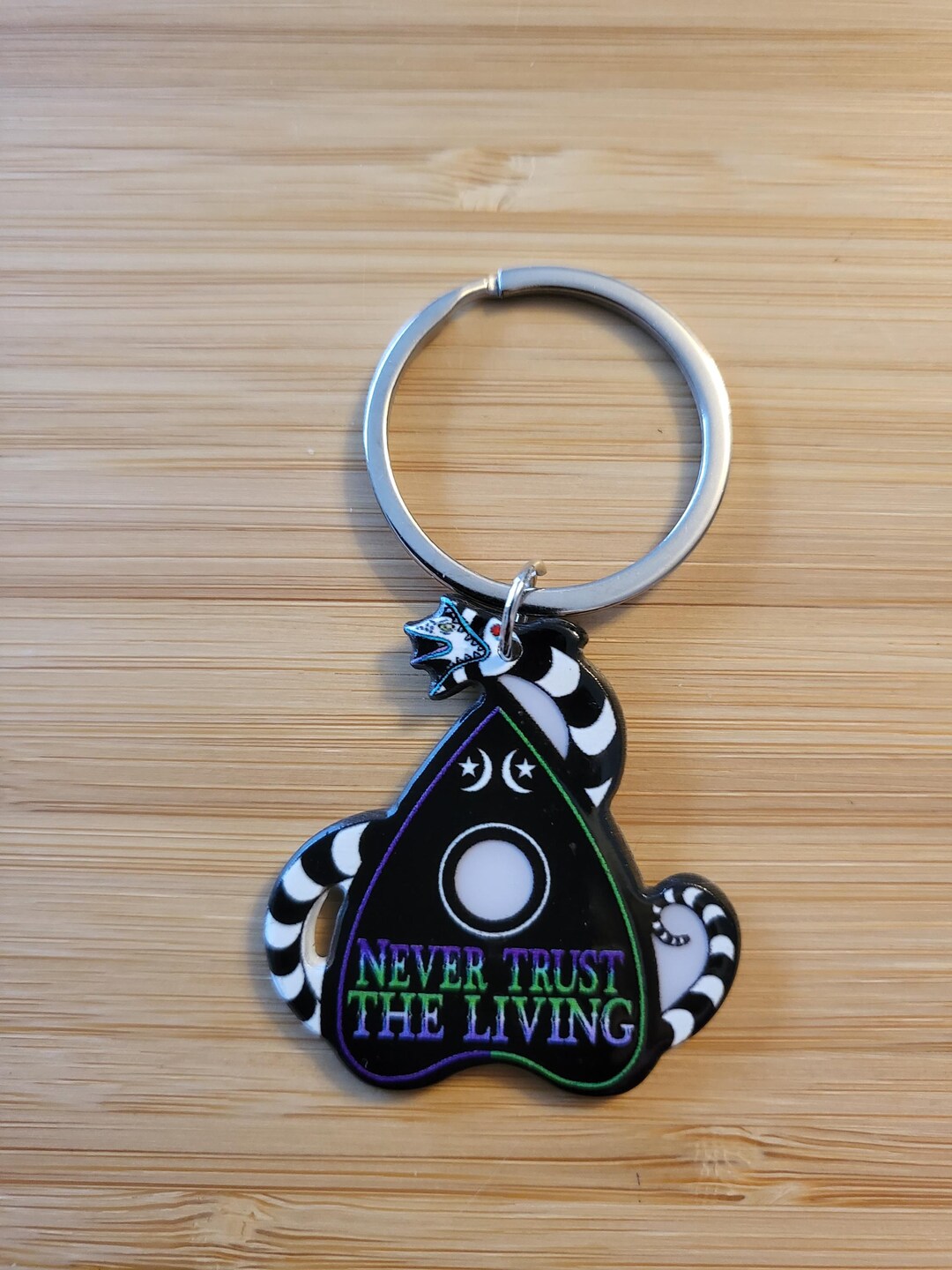 Beetlejuice Inspired Sandworm Planchette Keychain Key Ring - Etsy