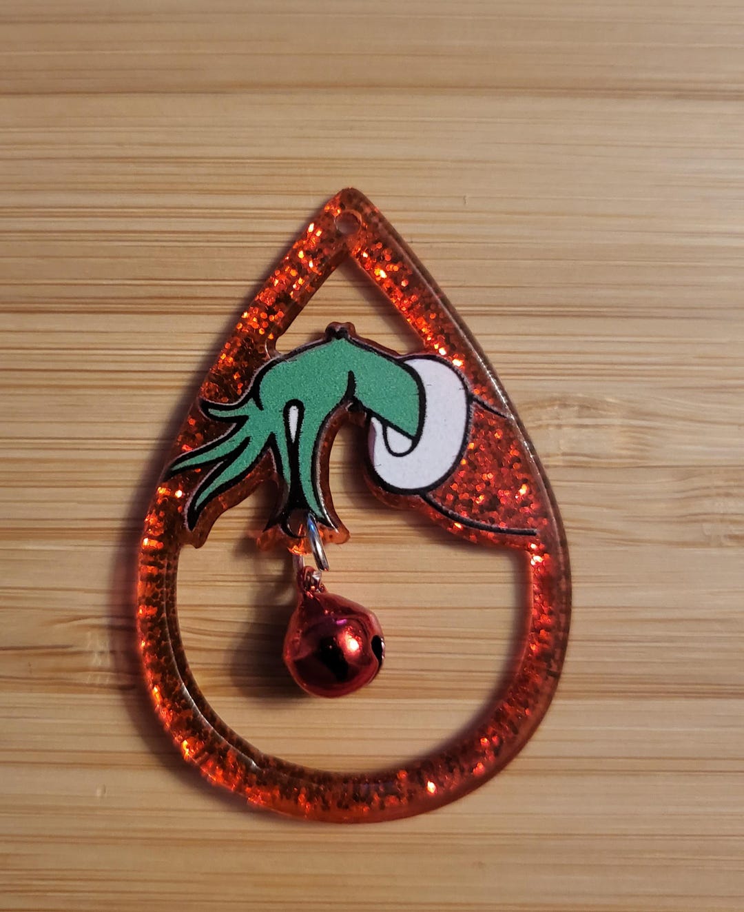Grinch Inspired Charm - Etsy