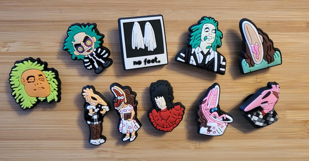 Beetlejuice Inspired Shoe Charms Set of 10 Bundle Fits Crocs - Etsy