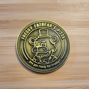 Five Nights at Freddys FNAF Metal Arcade Coins - Etsy