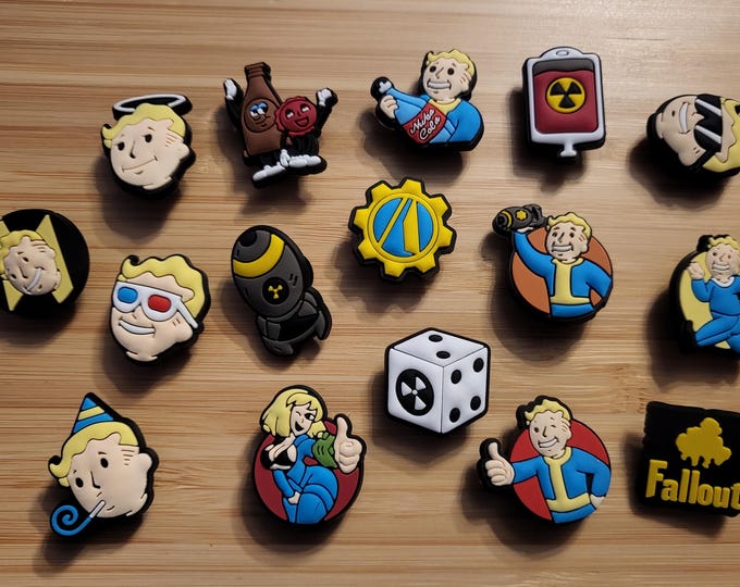 Fallout Shoe Charms Set of 15 Bundle Fits Crocs - Etsy