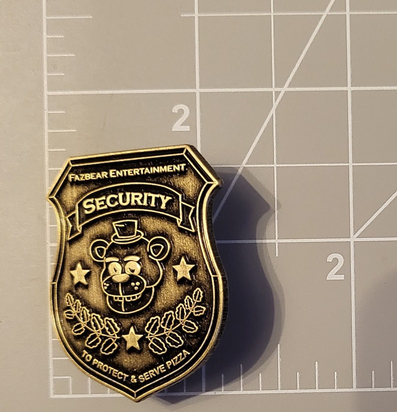 Five Nights at Freddy's FNAF Inspired Security Badge Lapel Pin - Etsy