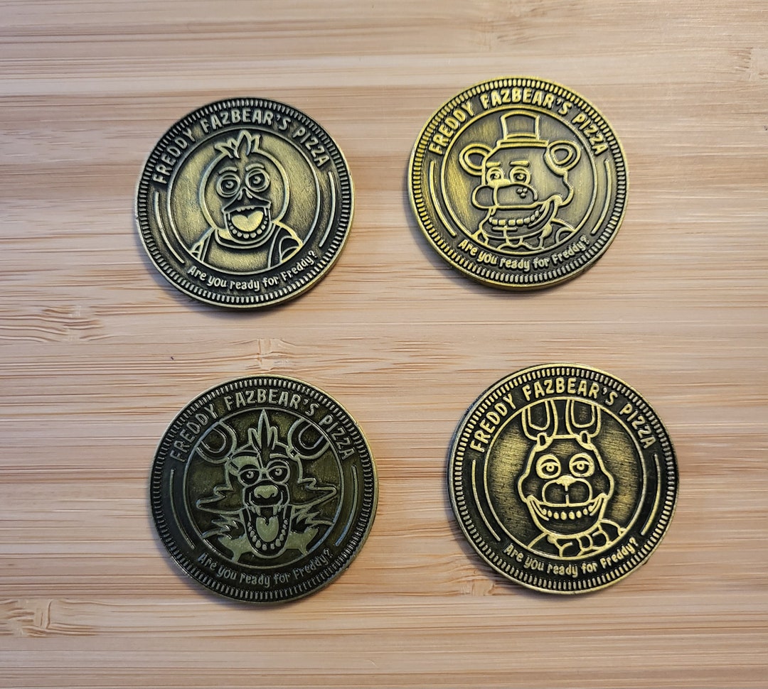 Five Nights at Freddys FNAF Metal Arcade Coins - Etsy
