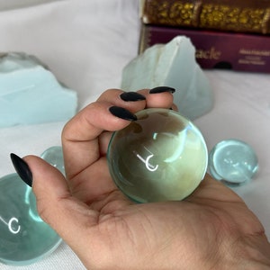 12 Pcs Natural Light Blue Obsidian Crystal Set Raw Obsidian Sphere ...