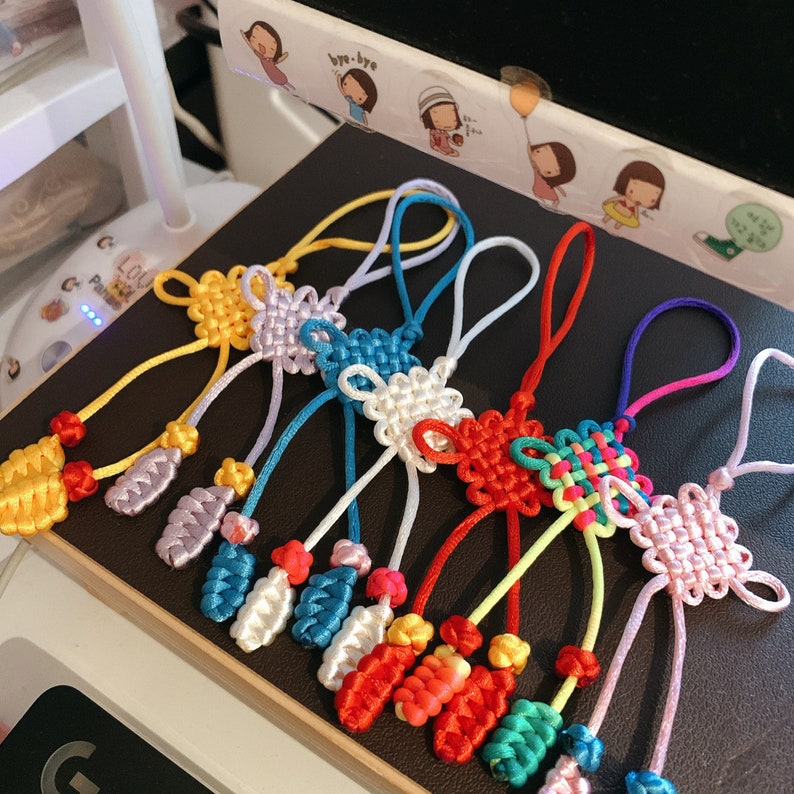 Colorful Traditional Chinese Woven Knots, Handcrafted Ethnic Decor ...