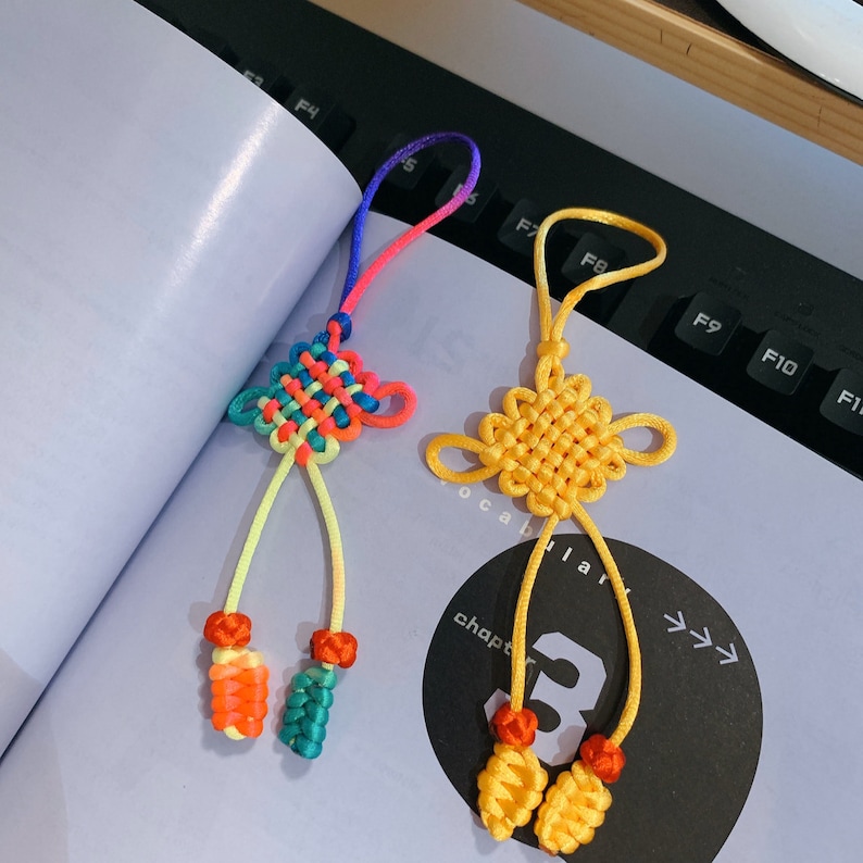 Colorful Traditional Chinese Woven Knots, Handcrafted Ethnic Decor ...