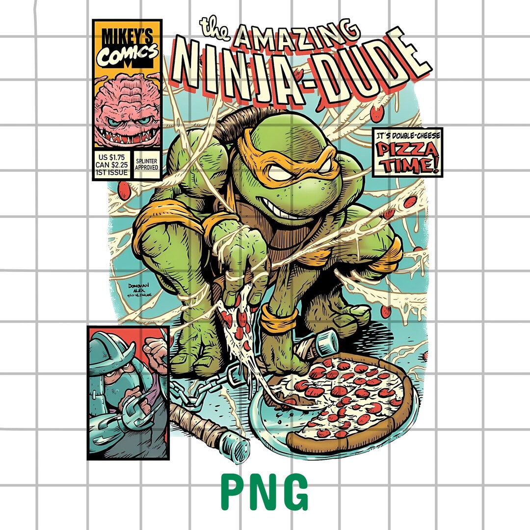 Turtle Ninja PNG Cut File Circuit Idea Super Hero - Etsy