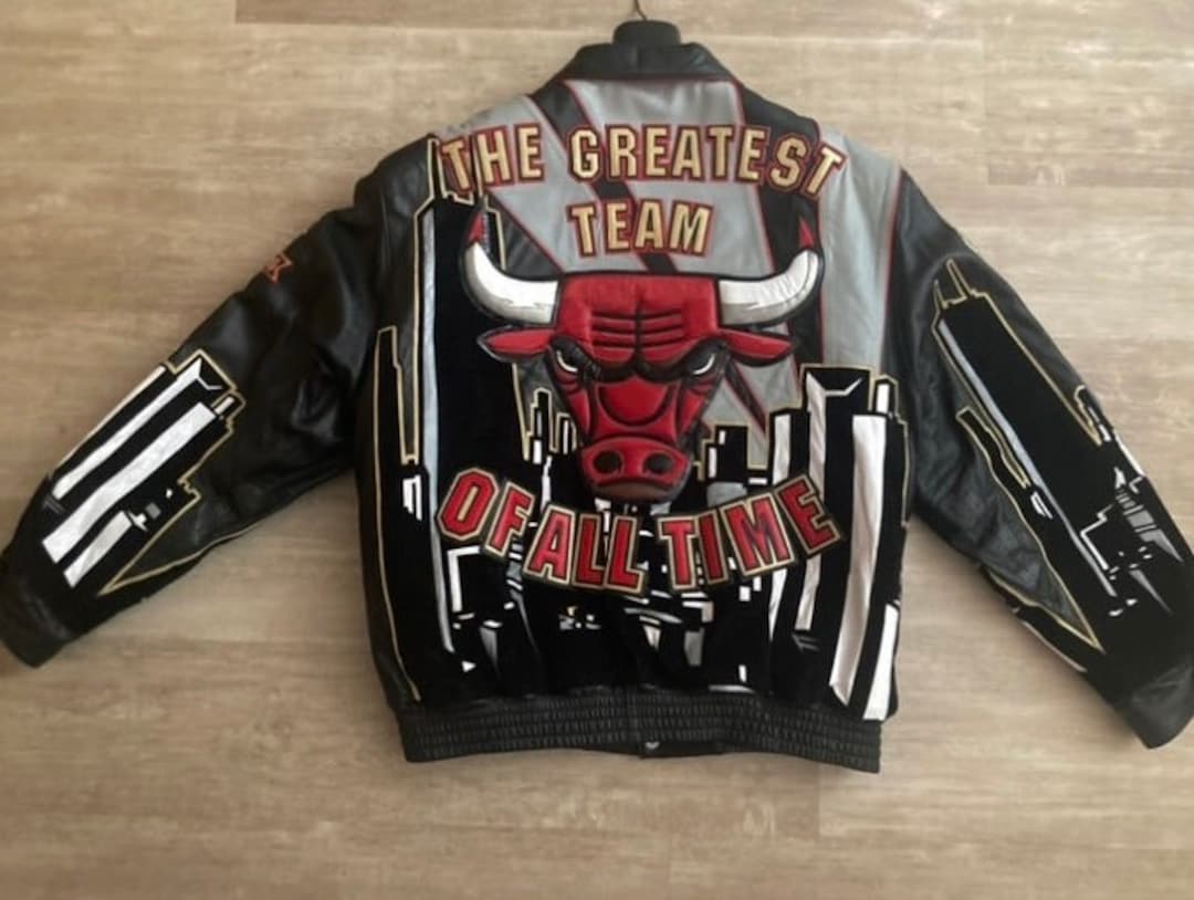 JEFF HAMILTON Chicago Bulls Leather Jacket, Xxl, Unworn - Etsy
