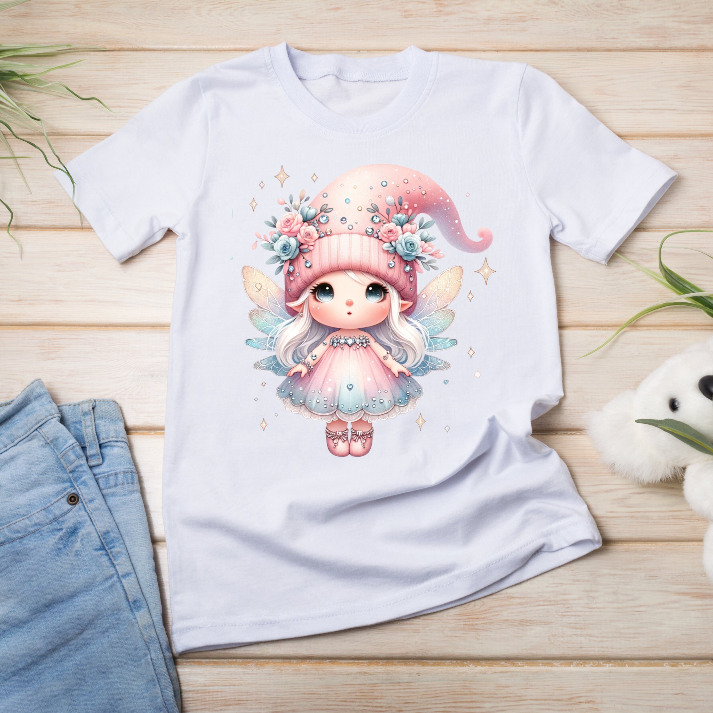 Fairy Gnome Clipart PNG, 12 Watercolor Princess Clip Art, Gift ...