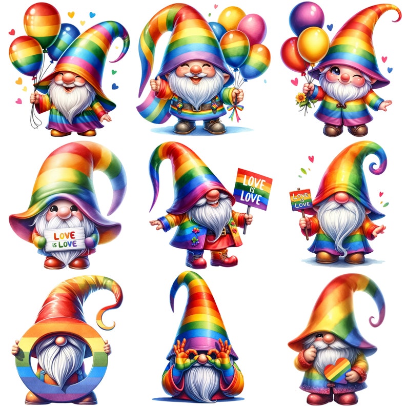 LGBT Gnome PNG Pride Month Gnome PNG, Pride Gnome Clipart, Diversity ...