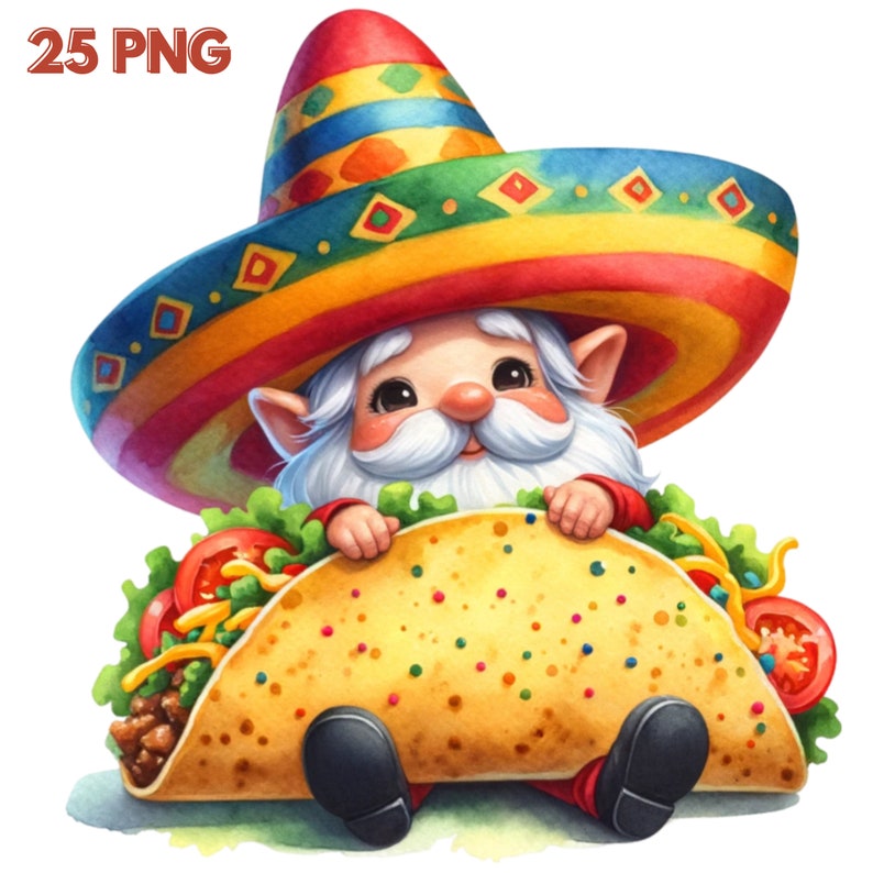 Taco Gnome Png, Cinco De Mayo Gomes Png Sublimation, Mexican Gnomes ...
