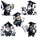 Watercolor Graduation Gnome Clipart, Gnomes Graduate PNG, Gnomes ...