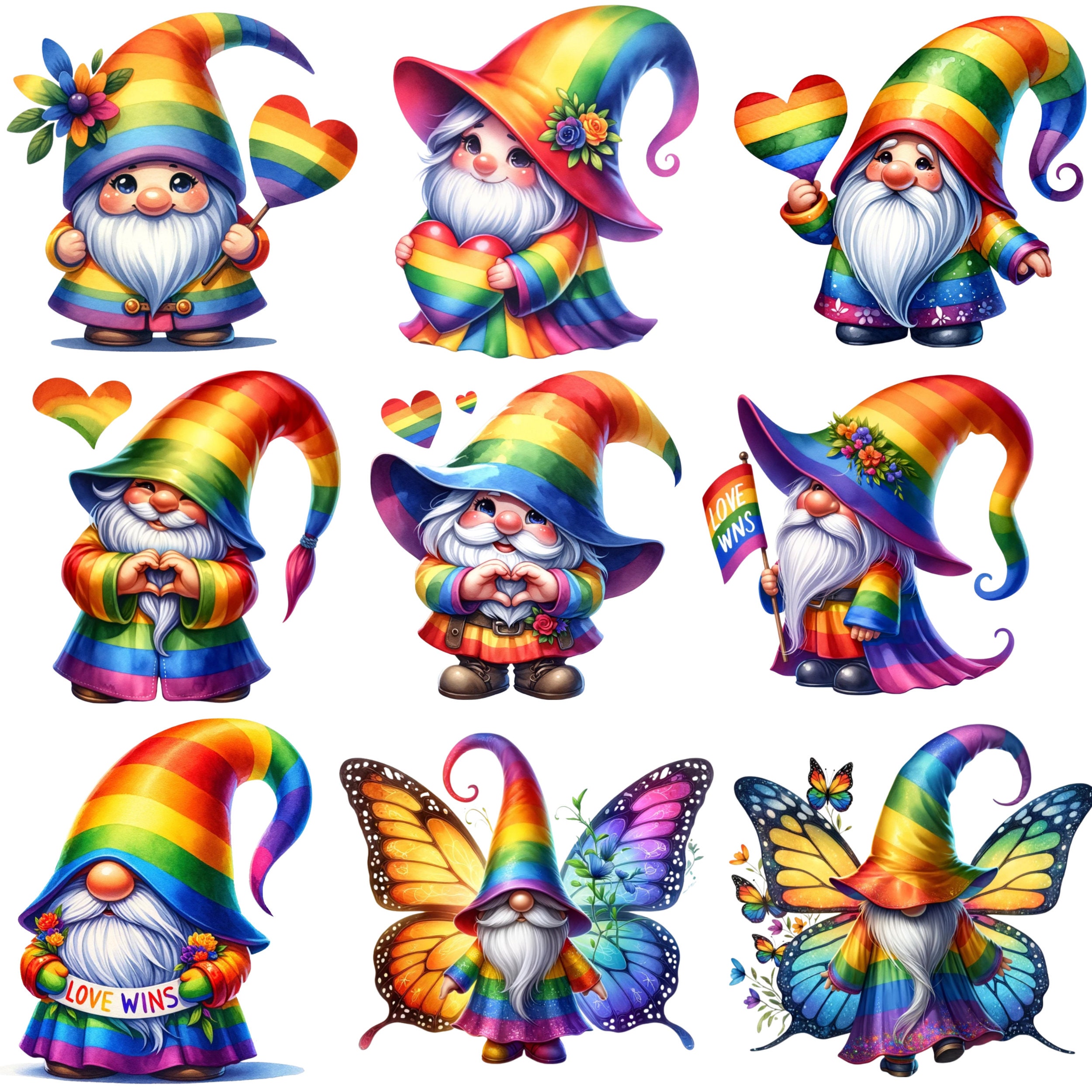 LGBT Gnome PNG Pride Month Gnome PNG, Pride Gnome Clipart, Diversity ...