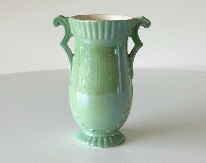Lustrous Sage Green Neo-classical Style Crown Devon Posie Vase | Art ...