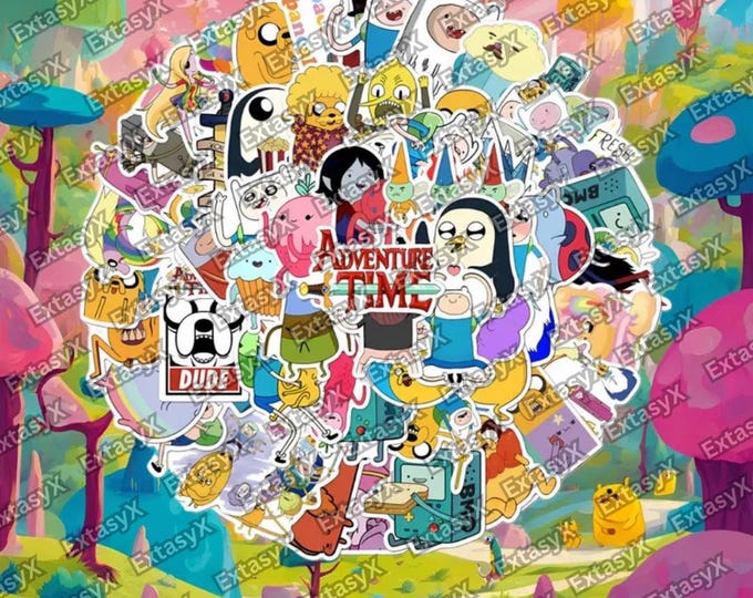 Adventure Time Stickers, Vinyl Stickers, 10-50 Pcs Random Pack, FREE ...