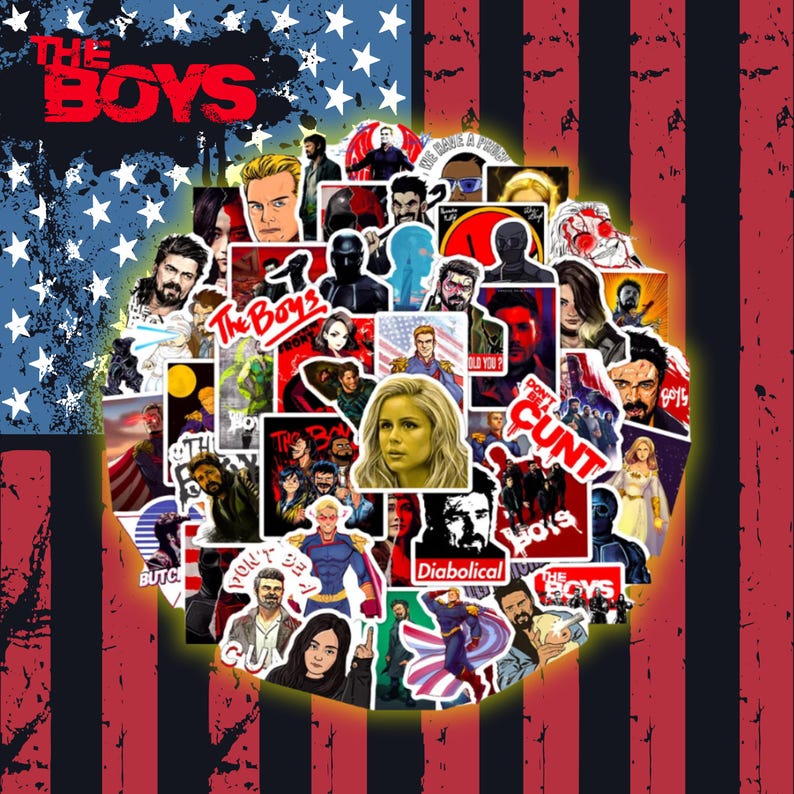 The Boys TV Show Stickers 50 Surprise Pcs Set - Etsy