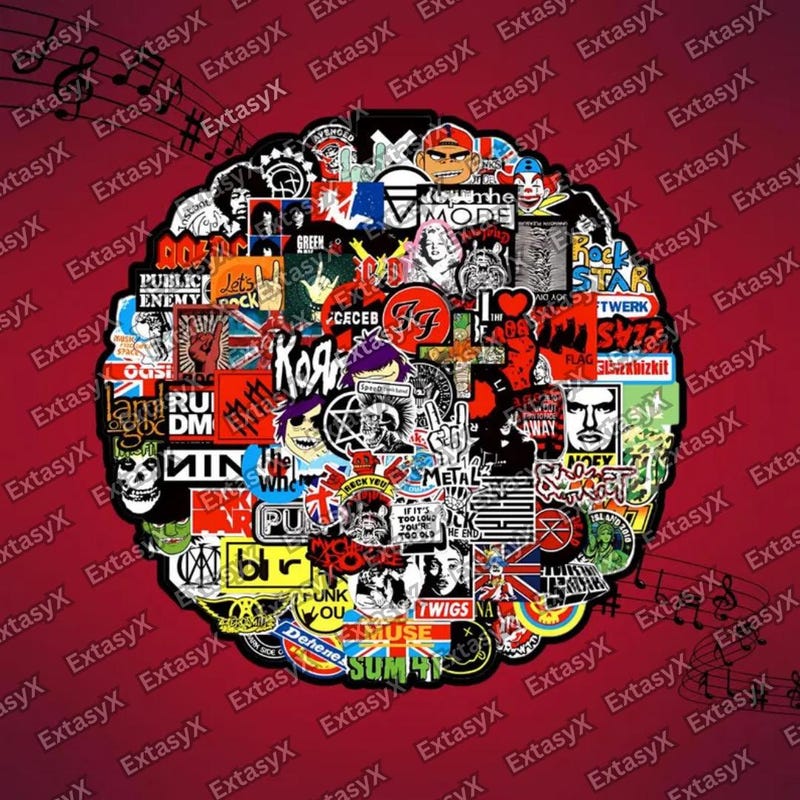 Rock Band Stickers - Etsy