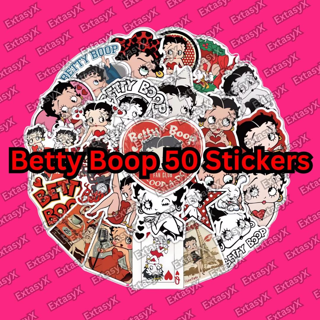 Betty Boop 50 Surprise Stickers - Etsy