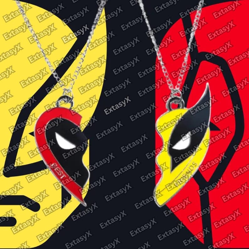 Deadpool & Wolverine Best Friends Necklace - Etsy
