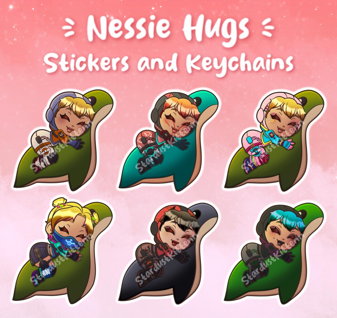 Apex Legends - Nessie Hugs - Epoxy Keychains and Vinyl Stickers - Etsy