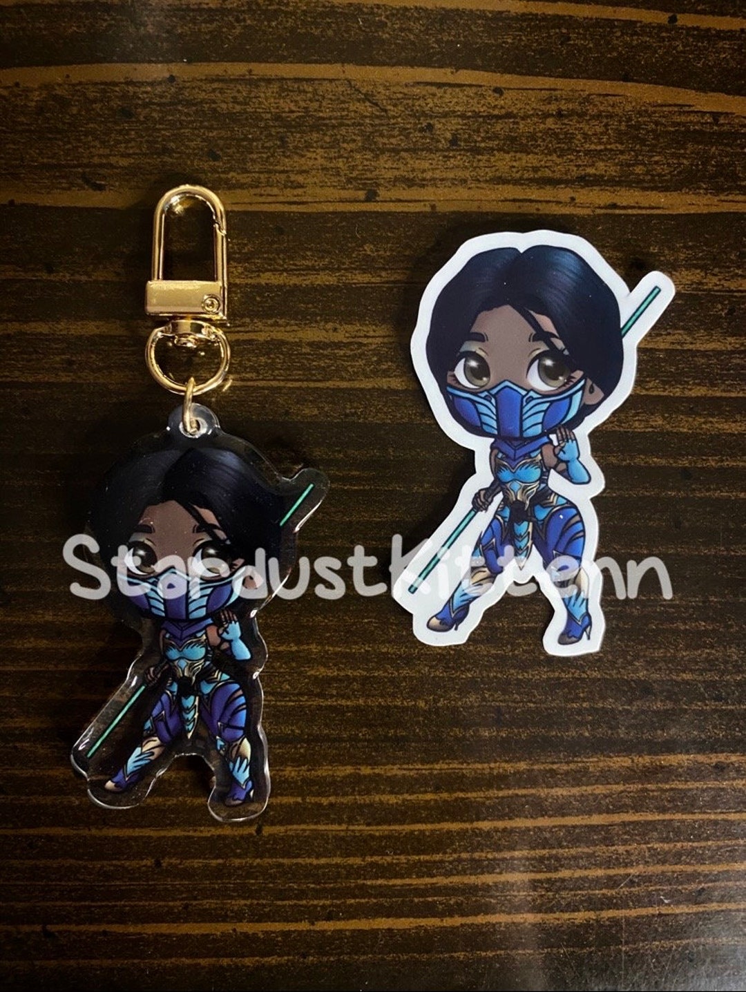 Mortal Kombat Jade Epoxy Keychains and Vinyl Stickers - Etsy