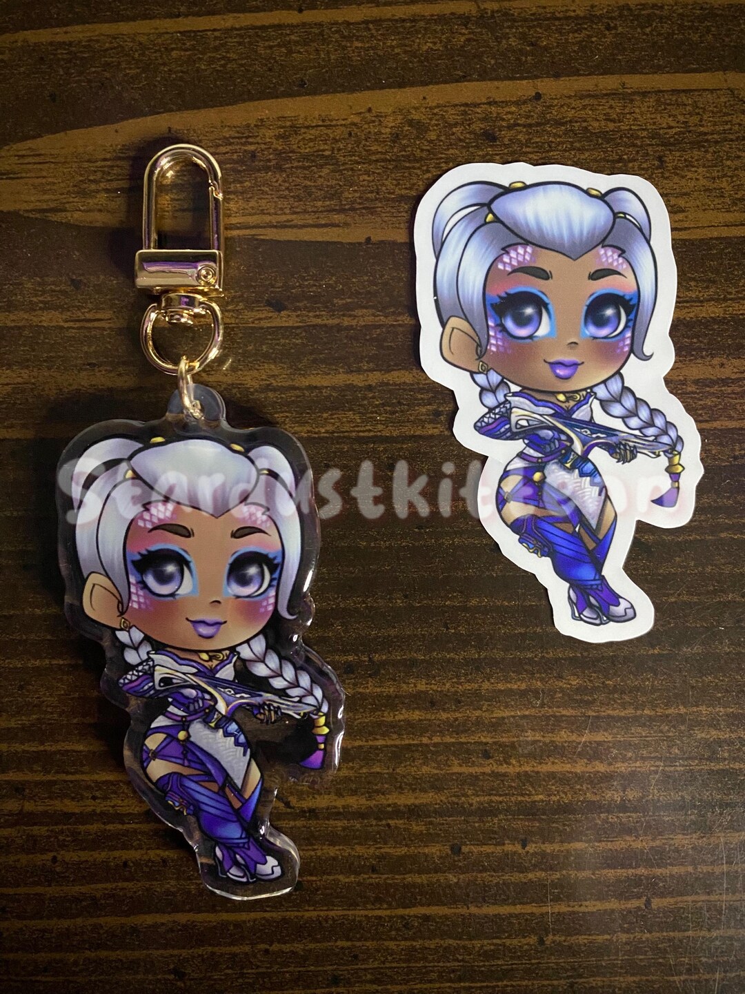 Apex Legends - Lunar Goddess Loba - Epoxy Keychains and Vinyl Stickers ...