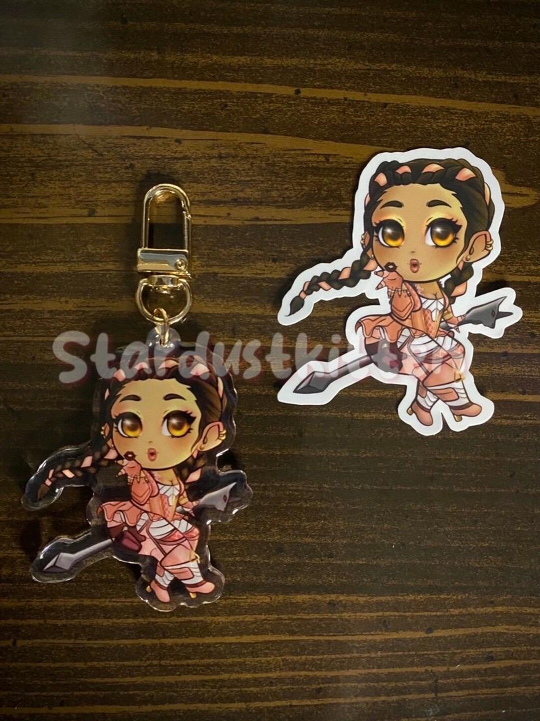 Apex Legends - Rose Gold Loba - Epoxy Keychains and Vinyl Stickers - Etsy