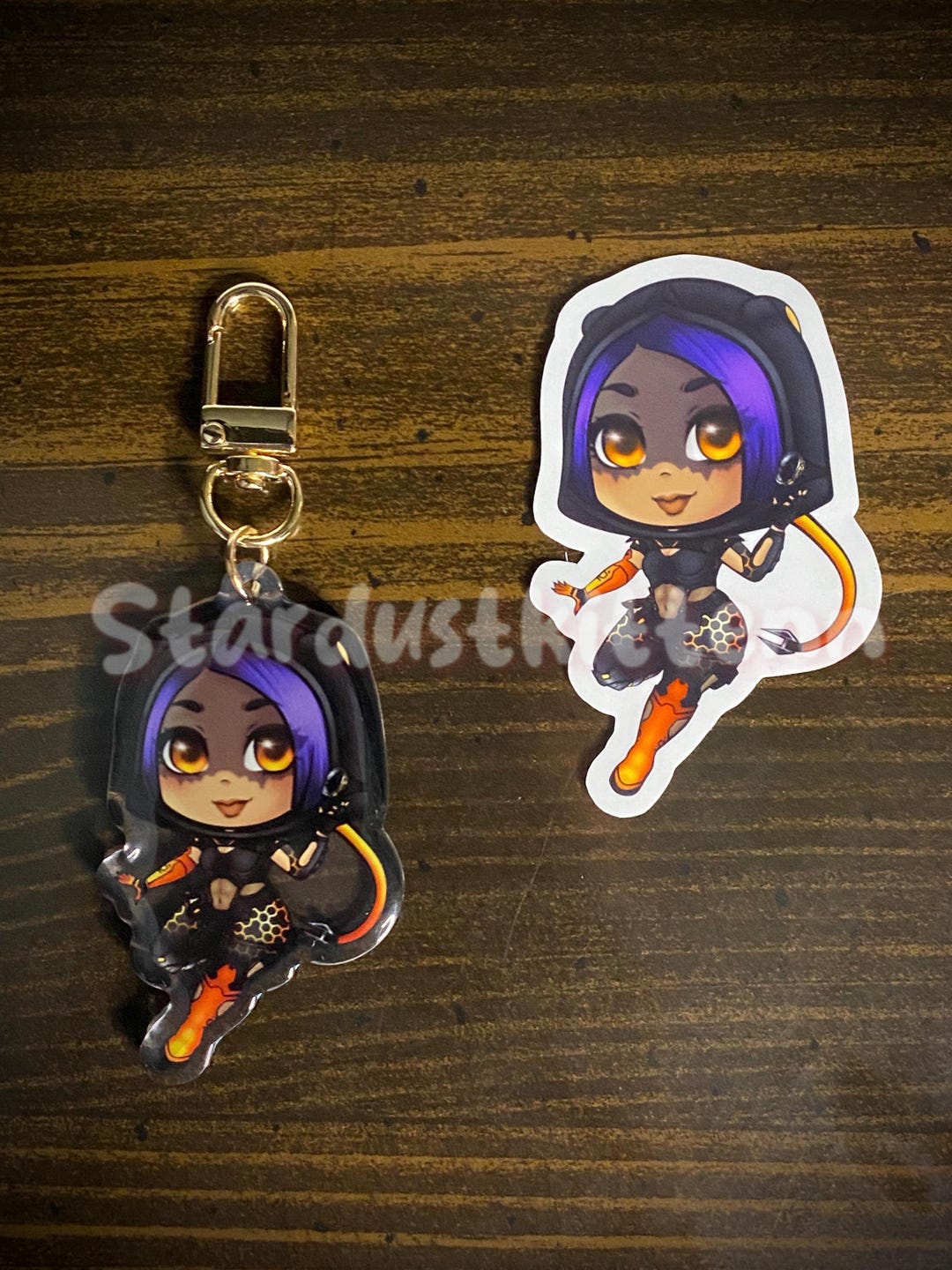 Apex Legends - Heat Shade Loba - Epoxy Keychains and Vinyl Stickers - Etsy